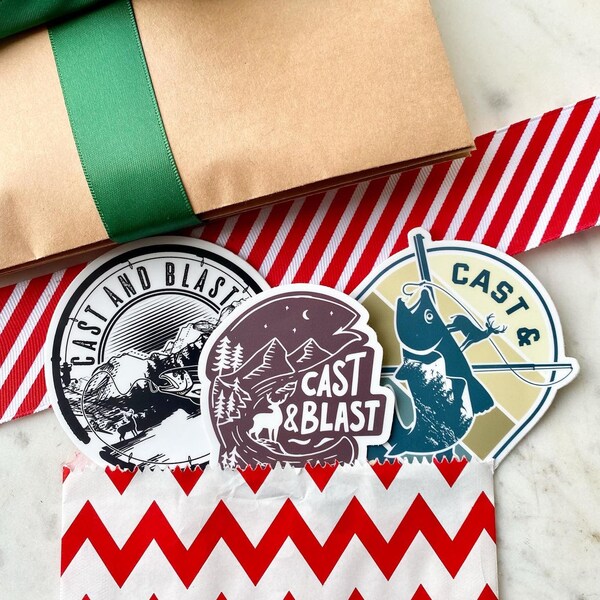 Fishing and Hunting Stickers - Etsy