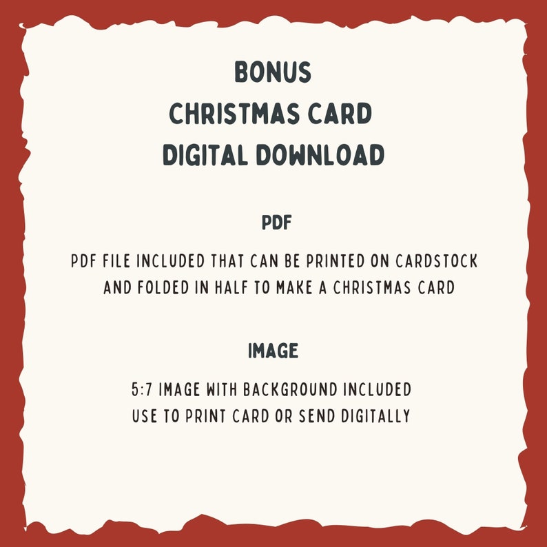 Printable Red Christmas Ornaments Illustration, Bonus Christmas Card ...