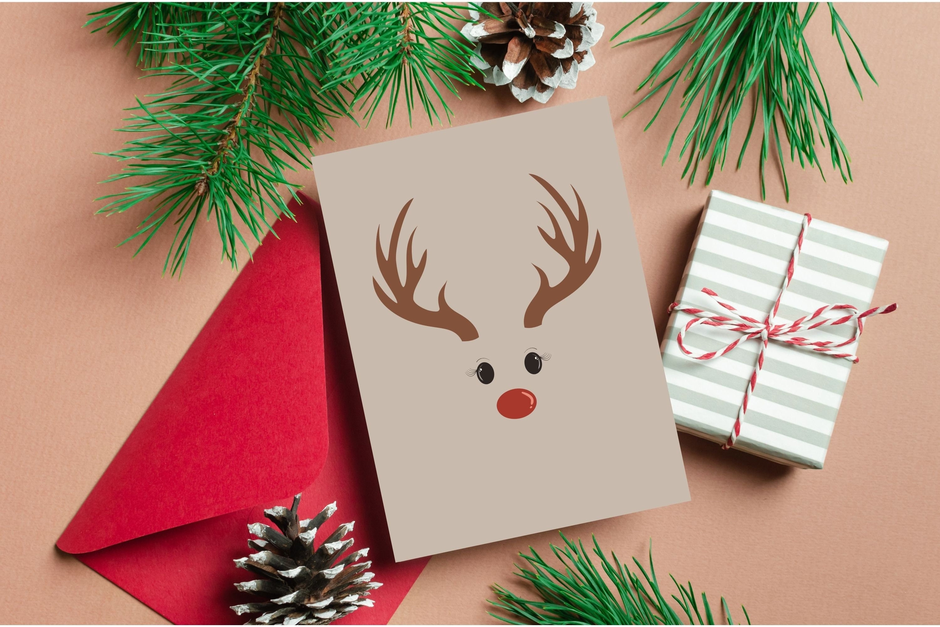 Printable Christmas Card Collection Matching Gift Tags - Etsy