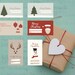 Printable Christmas Card Collection Matching Gift Tags - Etsy