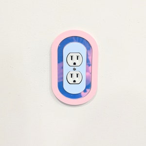 Oval Iridescent Light Switch Cover - Etsy