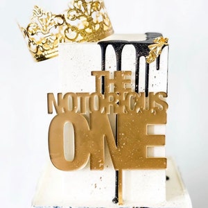 The Notorious One Cake Topper - Etsy