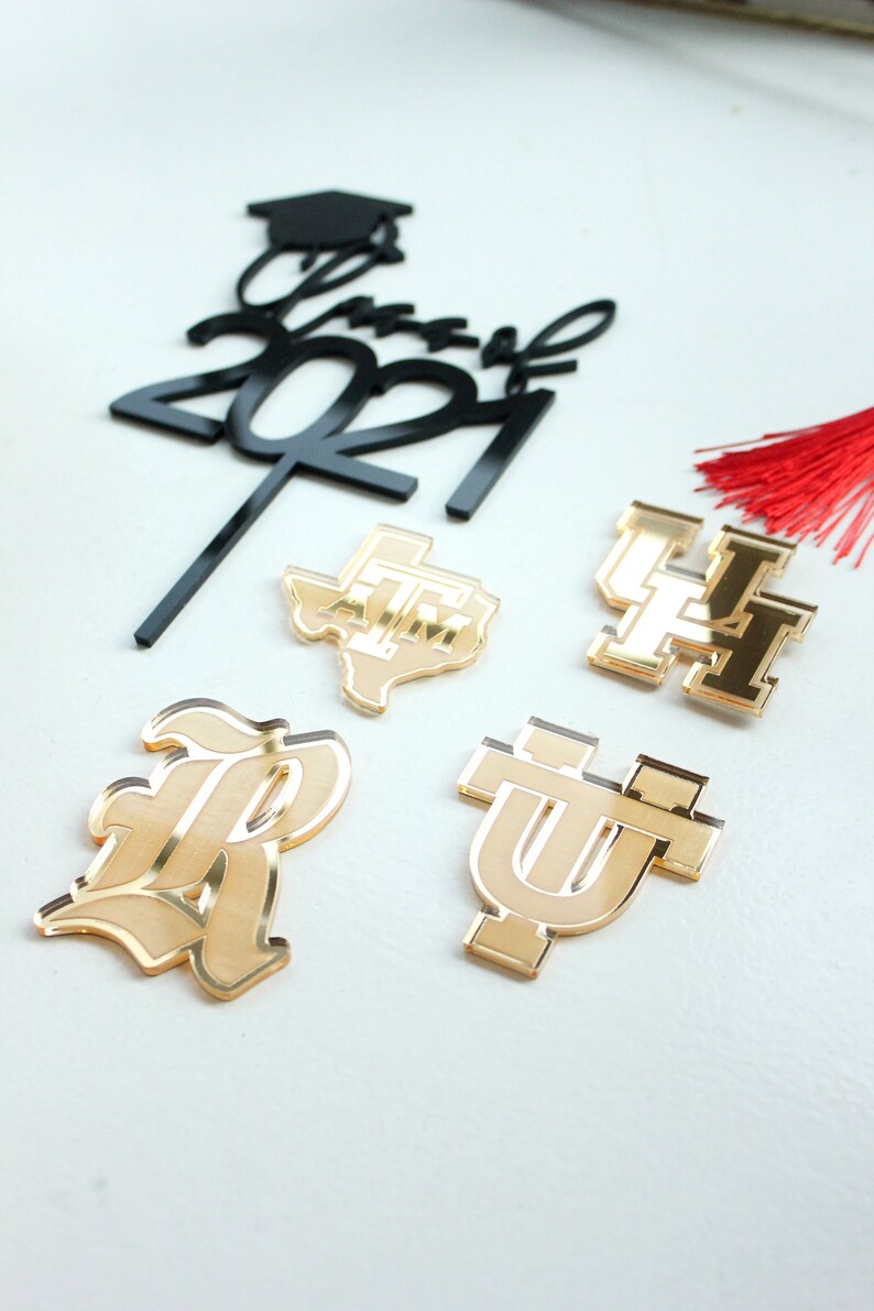 School Logo Charm Graduation - Etsy