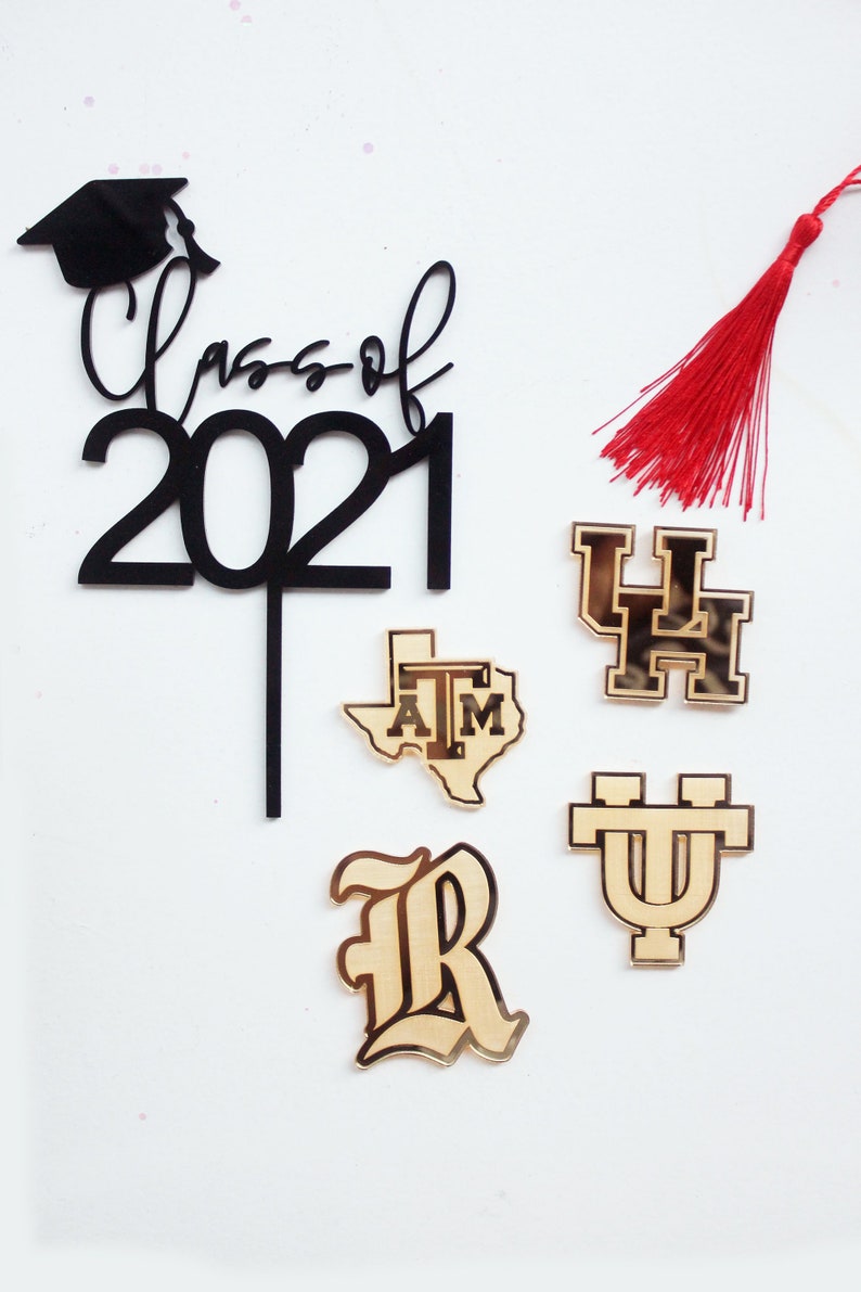School Logo Charm Graduation - Etsy