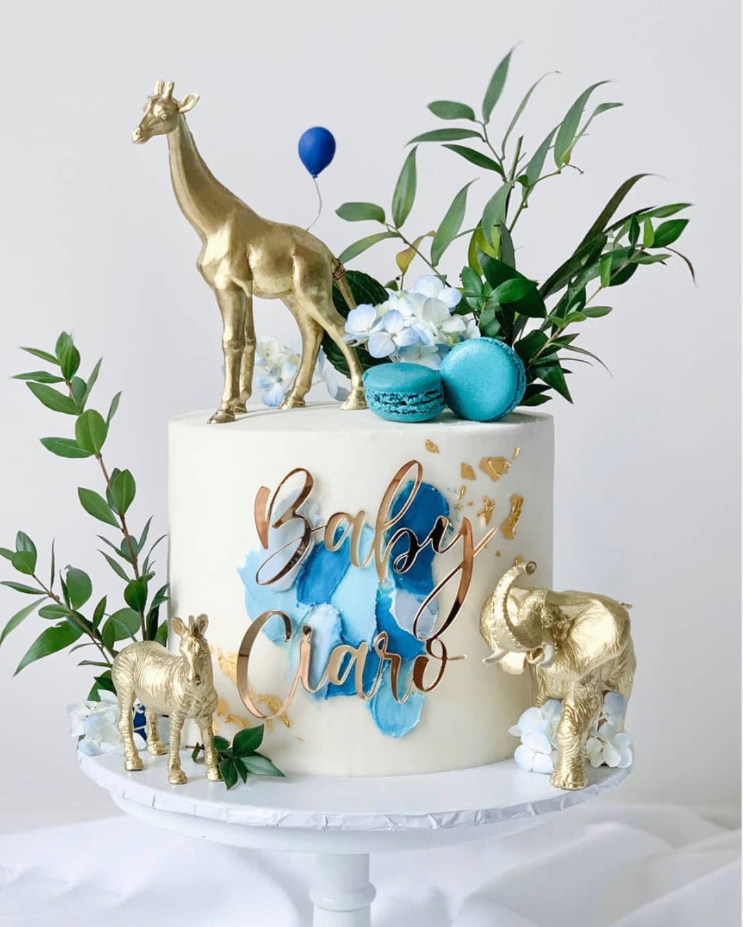 Custom Cake Plaque - Double Line - Etsy