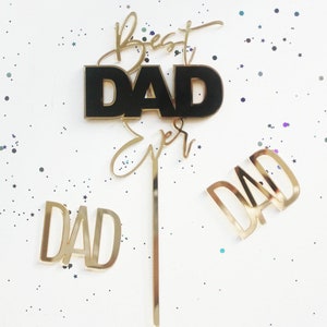 Best DAD Ever Cake Topper - Etsy