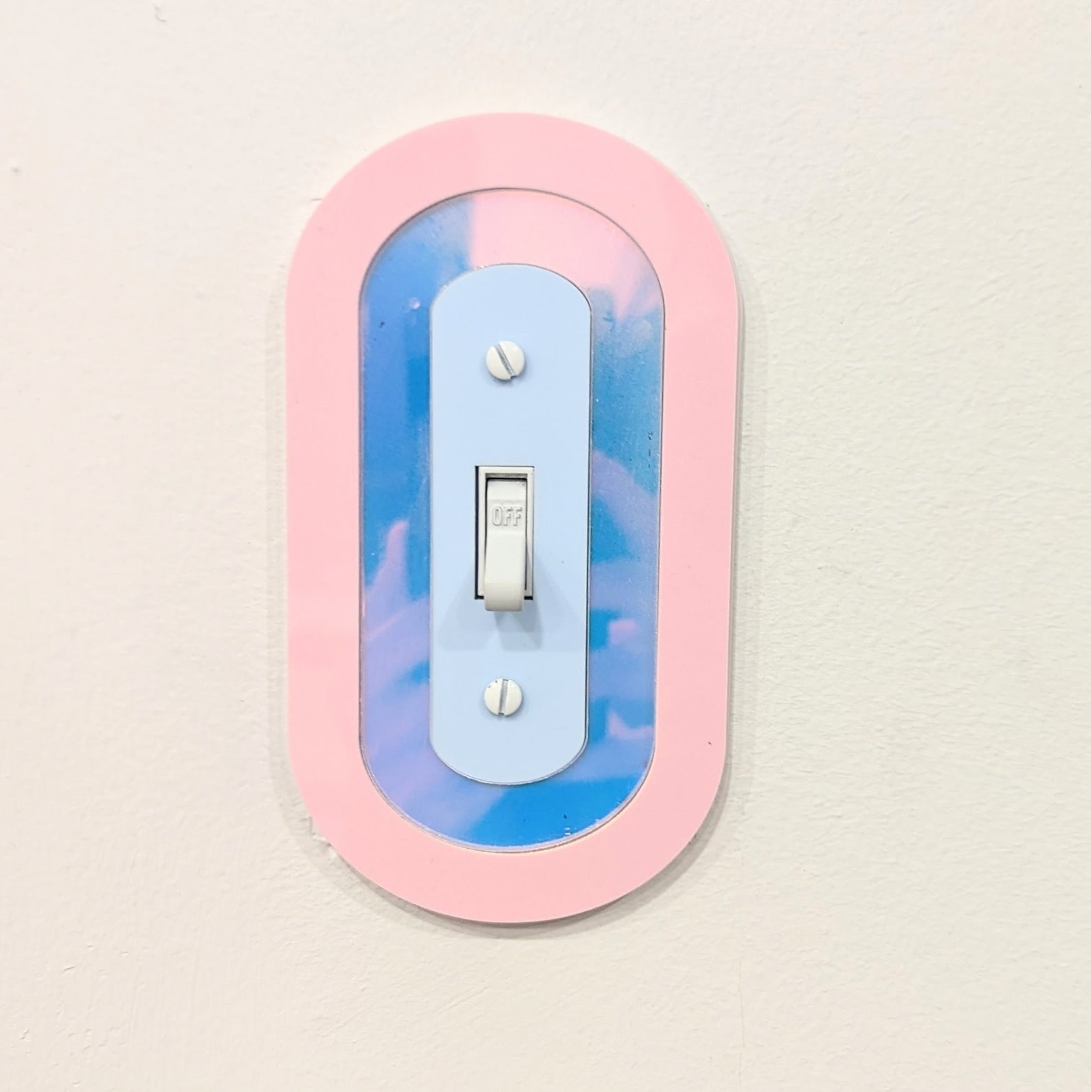 Oval Iridescent Light Switch Cover - Etsy