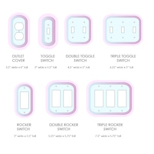 Oval Iridescent Light Switch Cover - Etsy