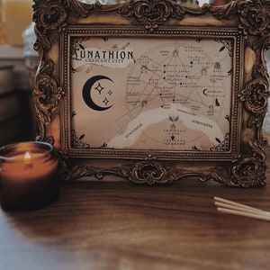 Crescent City Lunathion Map Print: Sarah J Maas Licensed Art - Etsy