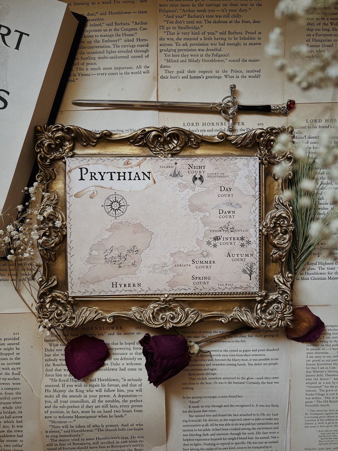 Map of Prythian Bookish Print 5x7 | A Court of Thorns and Roses ...