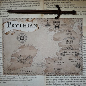 Map of Prythian Bookish Print 5x7 | A Court of Thorns and Roses ...