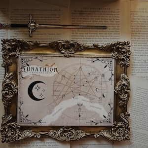 Crescent City Lunathion Map Print: Sarah J Maas Licensed Art - Etsy