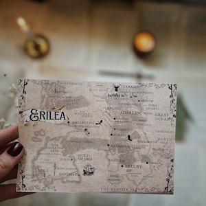 Erilea Map Bookish Print | Throne of Glass | Licensed Sarah J Maas ...
