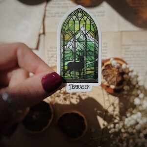 Terrasen Stained Glass Sticker: Throne of Glass, Book Lover Gift - Etsy