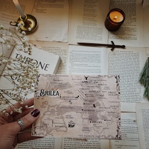 Erilea Map Bookish Print | Throne of Glass | Licensed Sarah J Maas ...