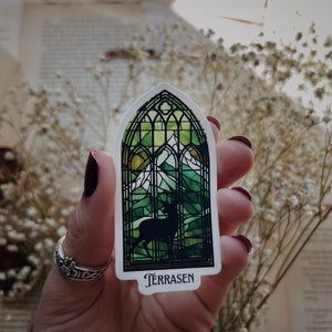 Terrasen Stained Glass Sticker: Throne of Glass, Book Lover Gift - Etsy