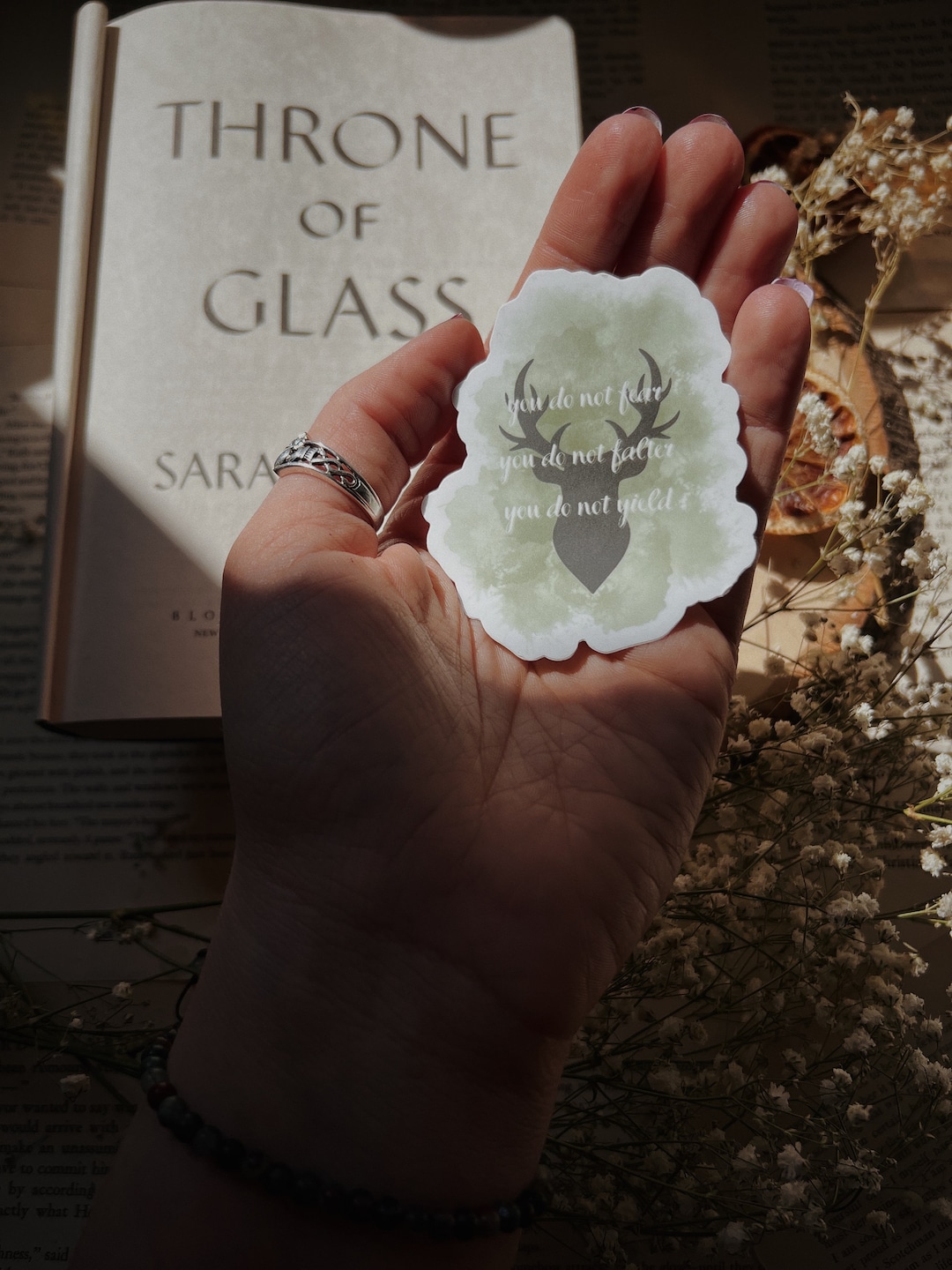 You Do Not Yield Sticker: Throne of Glass, Aelin Galathynius - Etsy