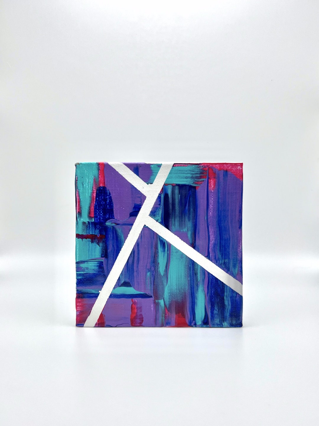 Bisexual Pride Flag 4x4 Mini Abstract - Etsy