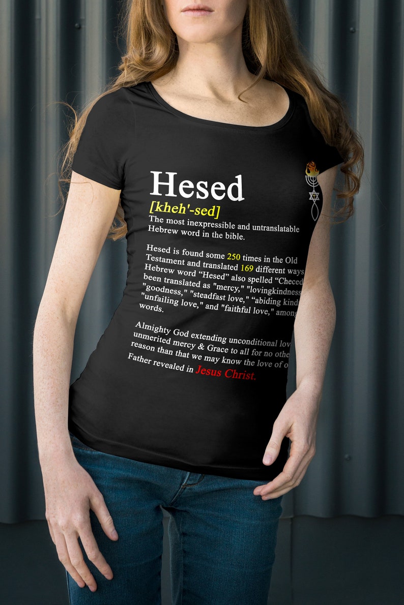 Hesed, Checed, Hebrew Word, Christian Apparel, Christian Clothing ...