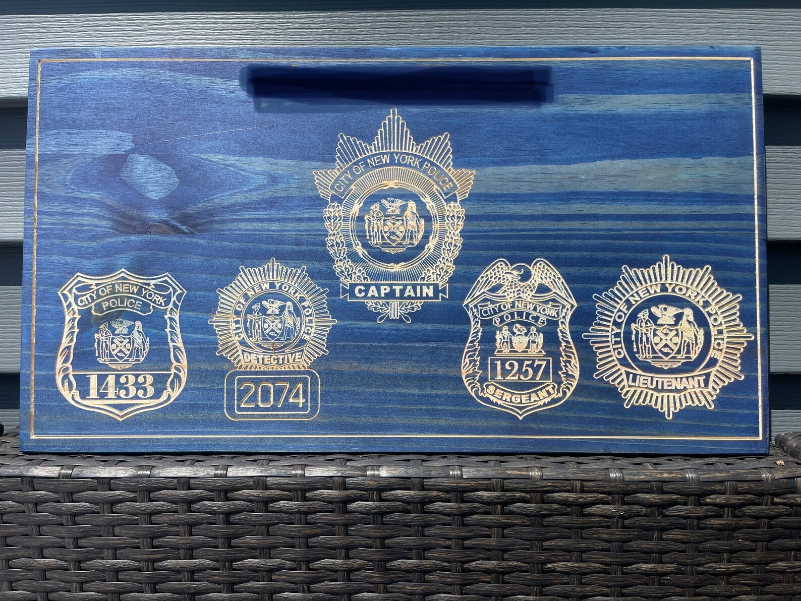 Personalized NYPD SCPD NCPD Promotion Plaque Shield Engraving - Etsy