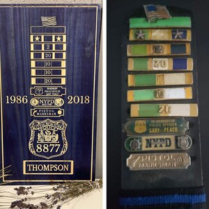 Personalized NYPD SCPD NCPD Retirement Plaque Shield Backing Medal ...