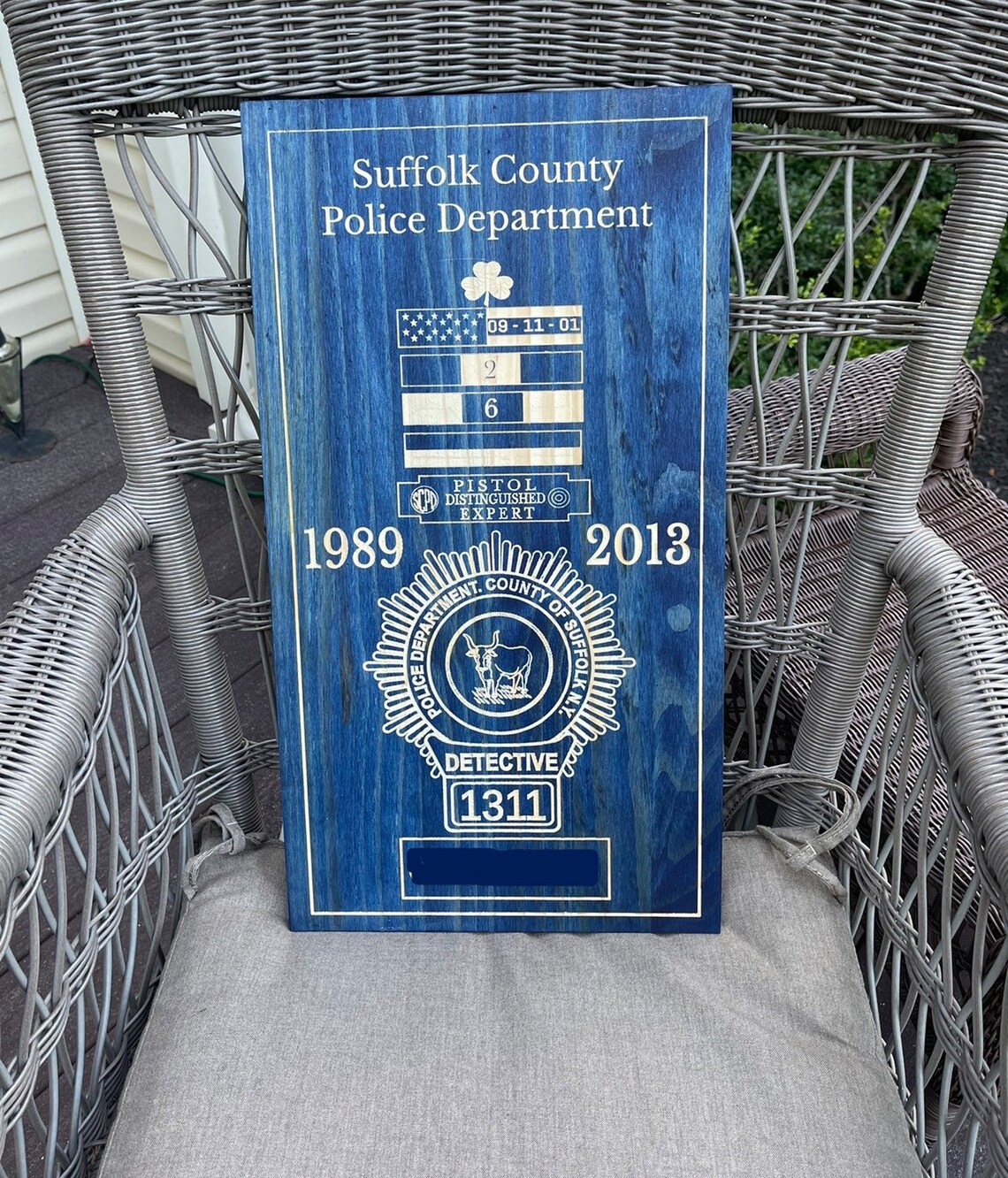 Personalized NYPD SCPD NCPD Retirement Plaque Shield Backing - Etsy