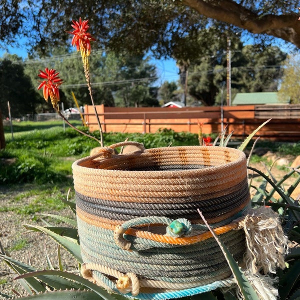 Lariat Rope Basket - Etsy