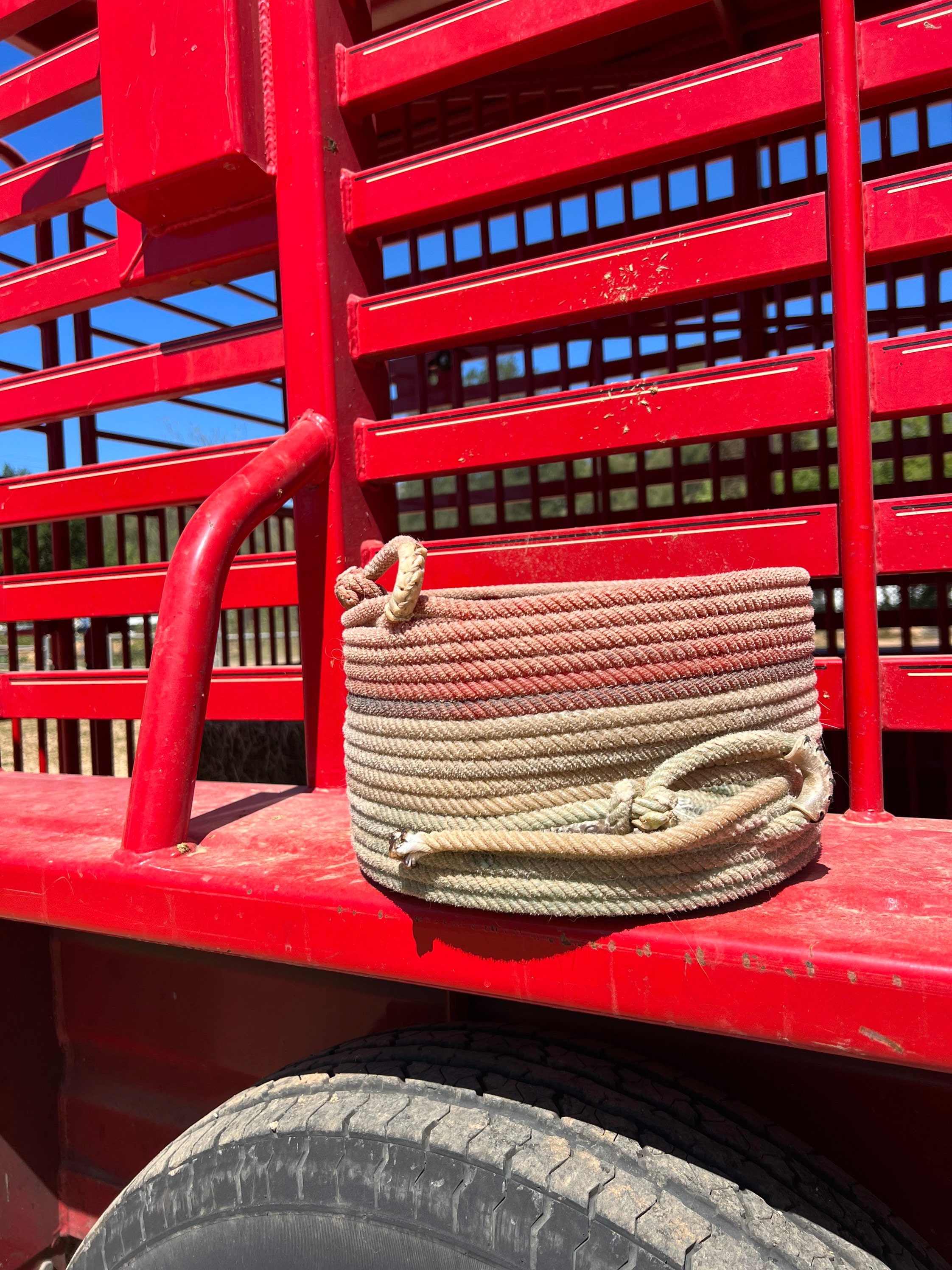 Red White Blue Rope Basket - Etsy