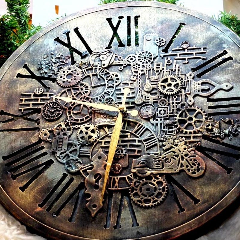 Steampunk Wall Clock - Etsy