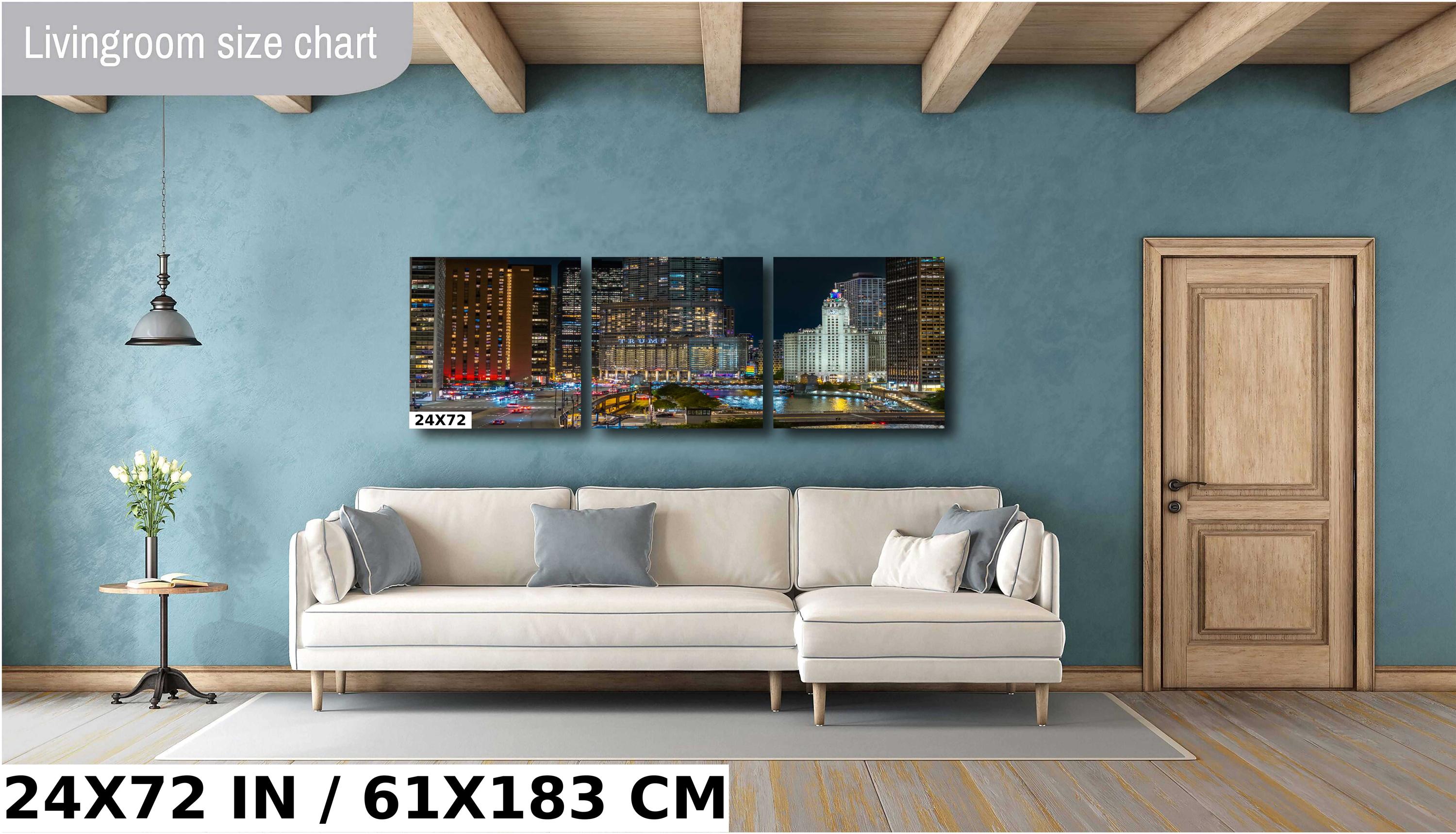 Chicago Wacker Drive at Night: Urban Architecture Canvas Art - Etsy