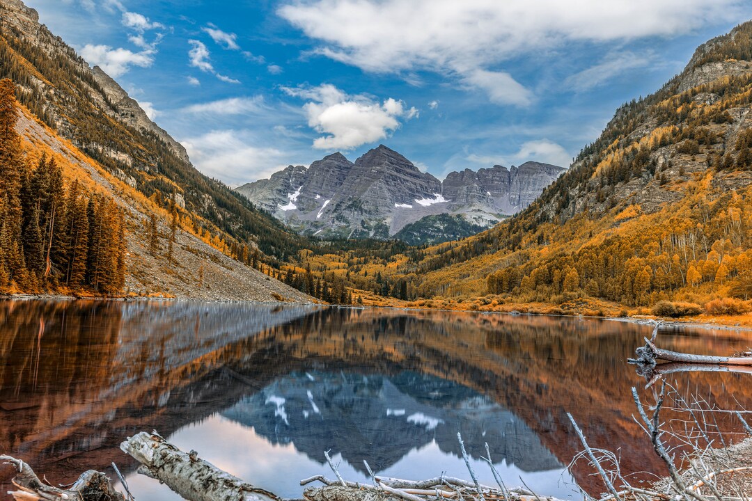 Maroon Bells Fall Season. Canvas Print, Photo Print, Colorado Print ...
