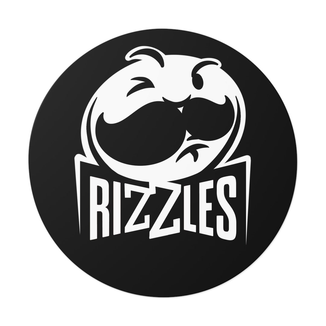 Rizzles Vinyl Sticker Decal the Rizz up Chips Black Round Outdoor Vinyl ...