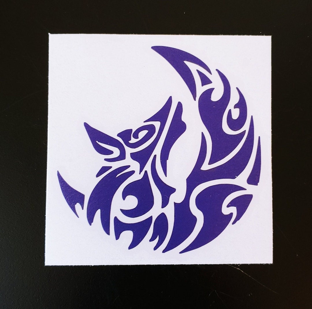 Wolf Moon Vinyl Decal, Vinyl Decals for Bumper Stickers, Laptops ...