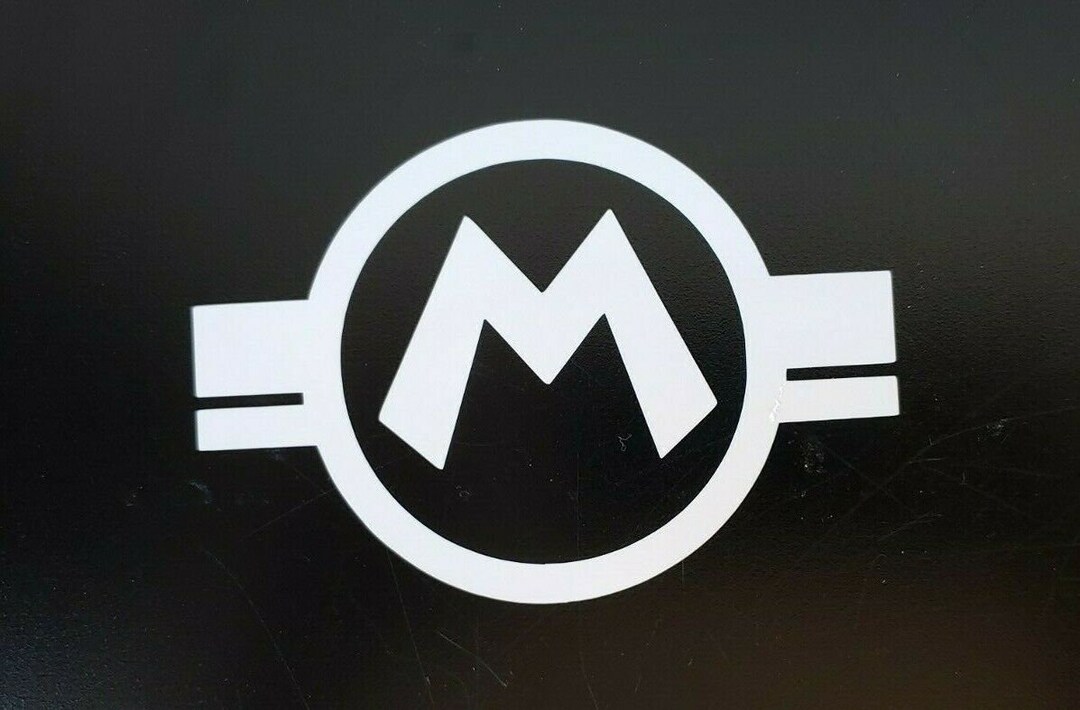 Super Mario Emblem Vinyl Decal, Bumper Sticker, Stickers, Super Mario ...