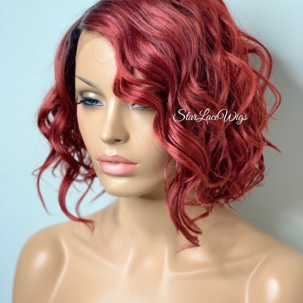 Short Red Wig - Etsy
