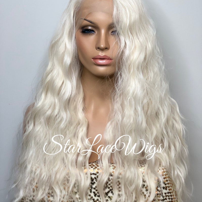 Long White Wig - Etsy