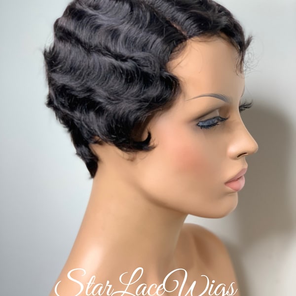 Pixie Finger Wave Wig - Etsy