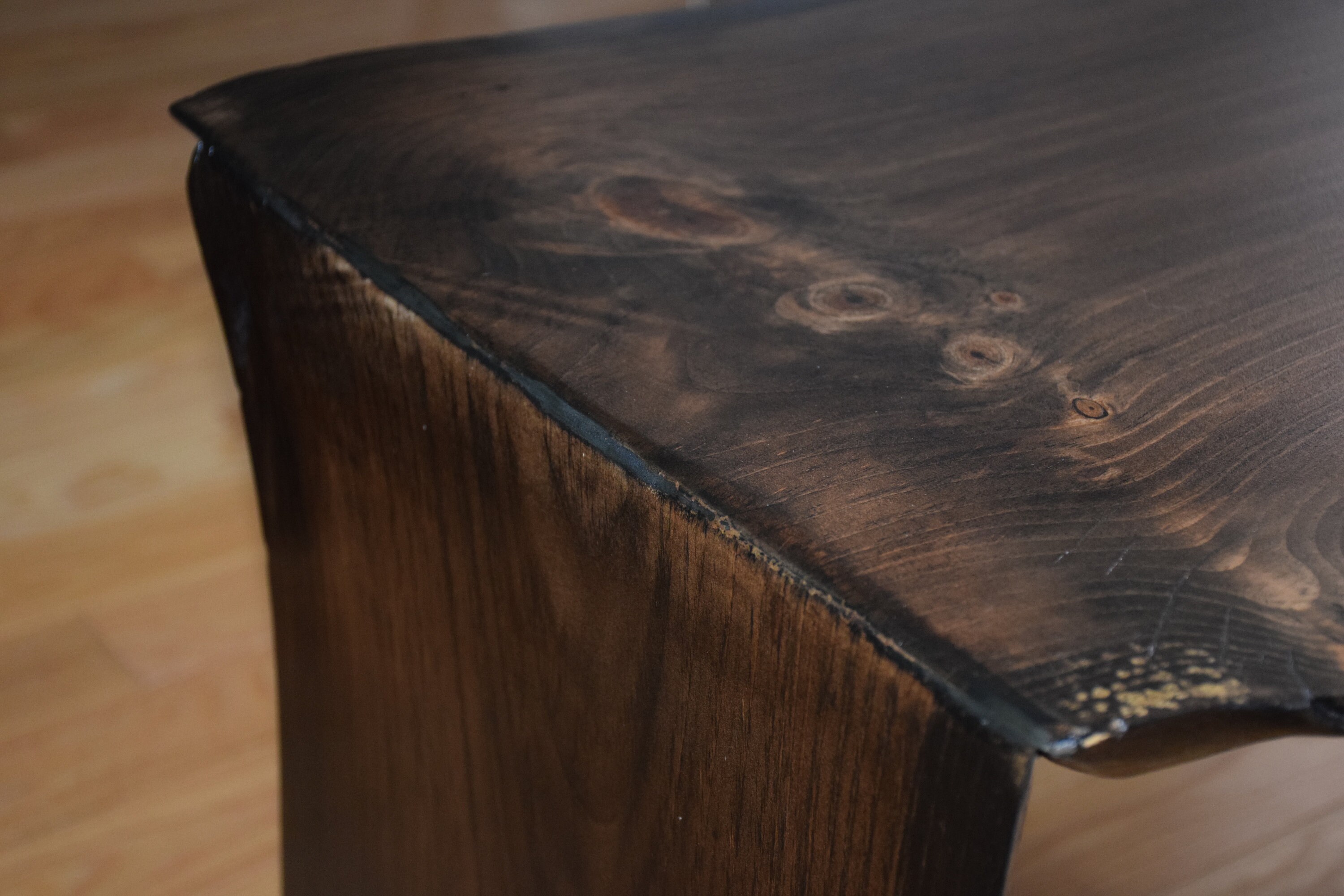 Live Edge Waterfall Coffee Table / Bench - Etsy