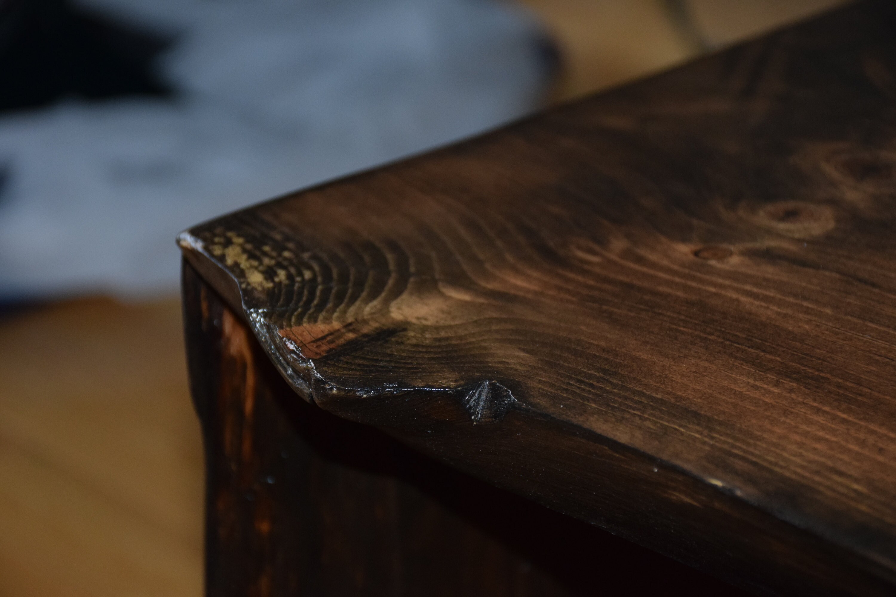 Live Edge Waterfall Coffee Table / Bench - Etsy