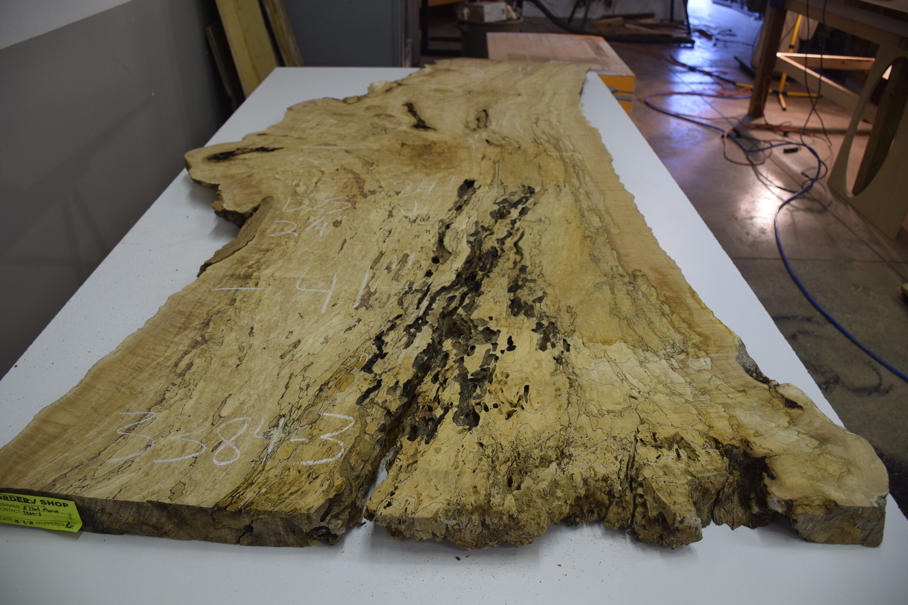 Spalted Maple & Jet Black Epoxy Dinning Table - Etsy