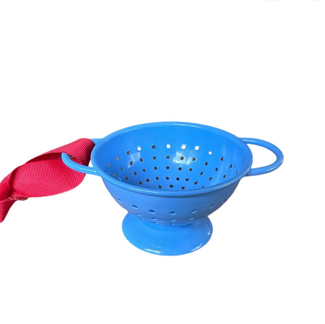 Mini Colander Ornament - Metal Kitchen Baking Cooking Utensil Mini Doll ...
