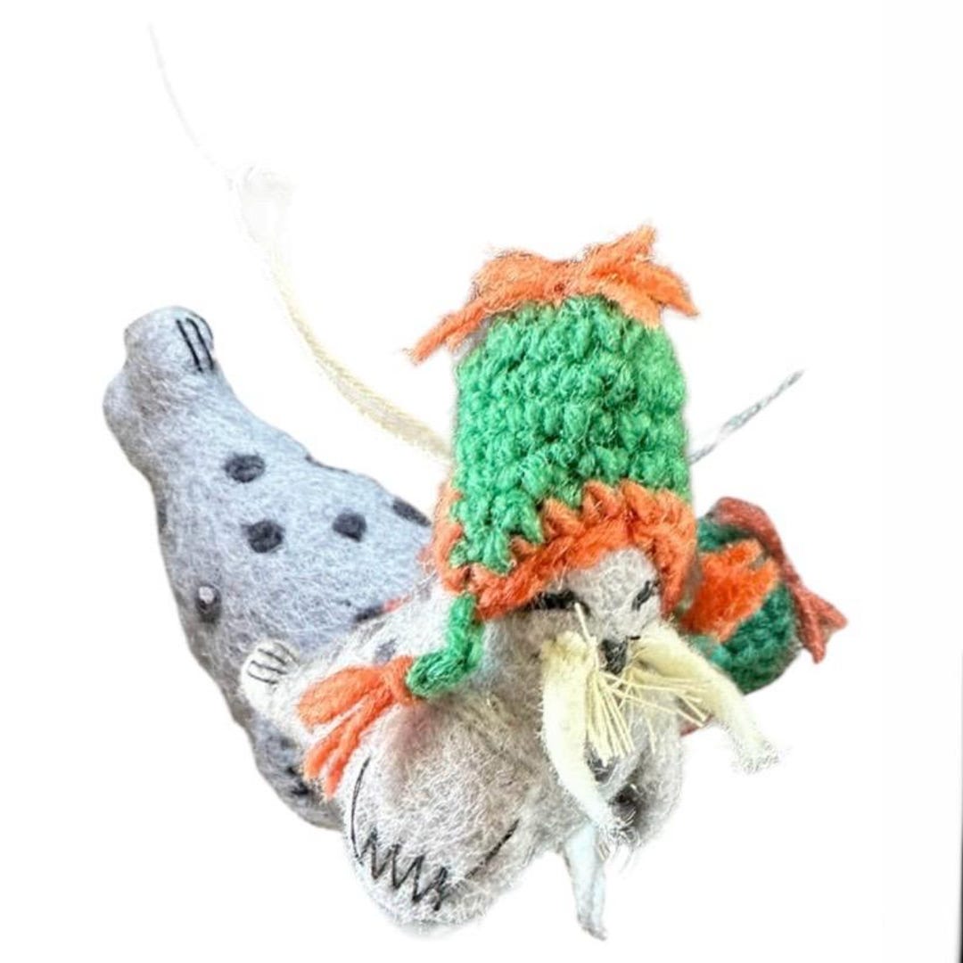 Walrus Felt Ornament - Nautical Ocean Boat Fishing Animal Dressed Human ...