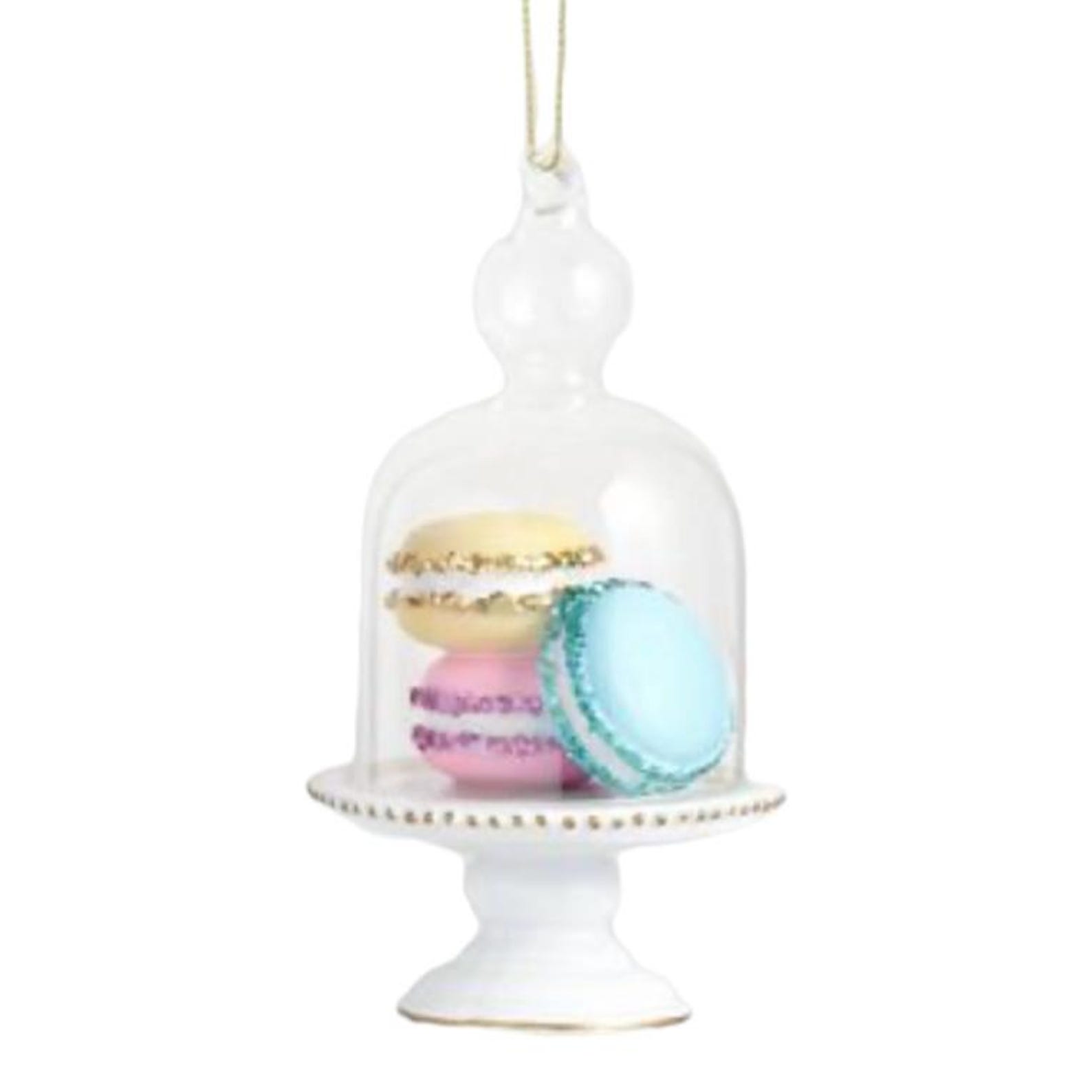 Candy Cloche Ornament - Dessert Food Pink Vanilla Birthday Art Deco ...