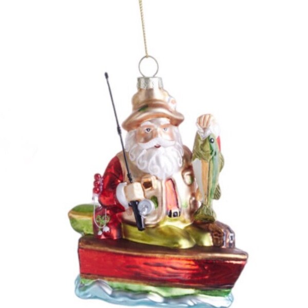 Fishing Santa - Etsy