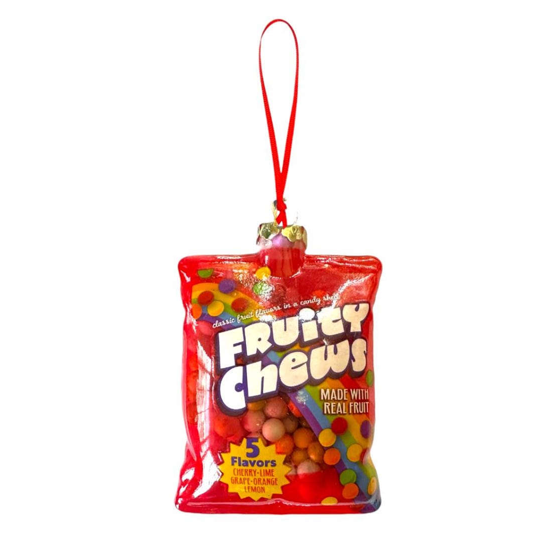 Fruity Chews Balls Glass Ornament - Movie Theater Candy Food Retro 70s ...