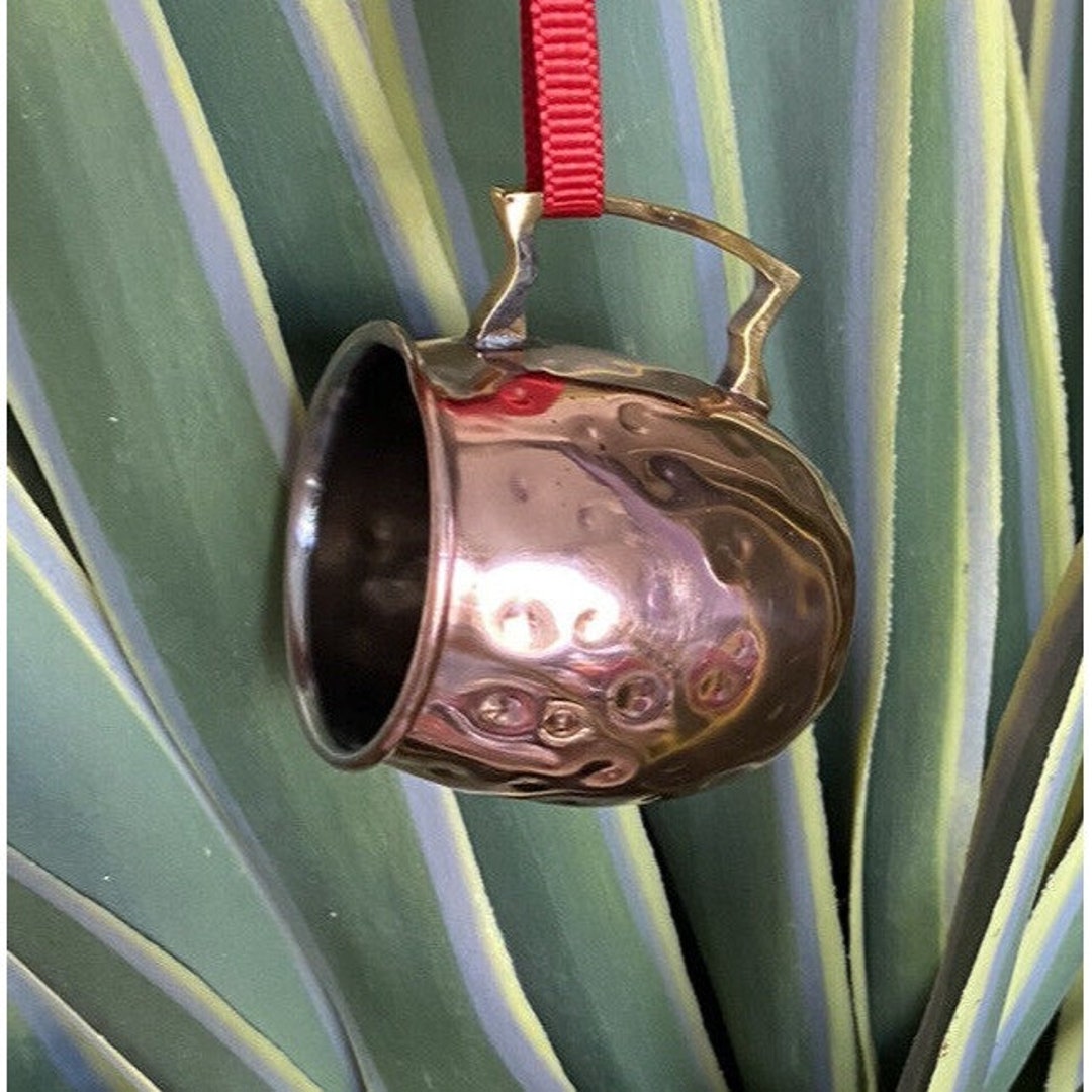 Mini Copper Moscow Mule Ornament - Cooking Kitchen Miniature Shot Glass ...