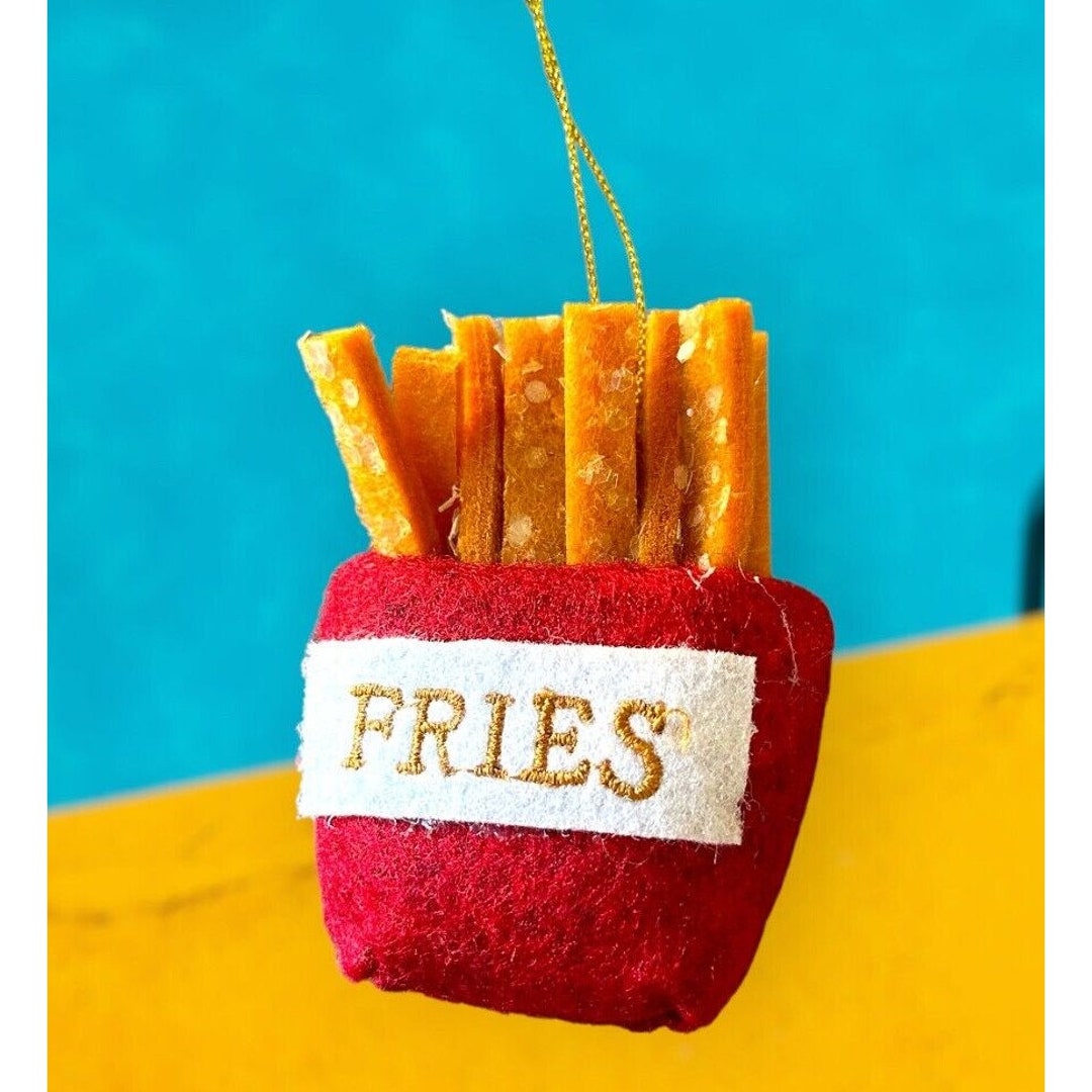 Felt French Fries Ornament - Hamburger Mcdonalds Fast Food Sandwhich ...