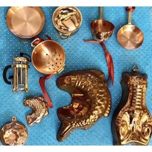 Mini Copper Pan Ornament - Cooking Kitchen Miniature Shot Glass ...