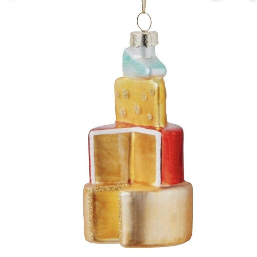 Cheese Glass Ornament Chèvre Brie Gorgonzola Blue Cheese - Etsy