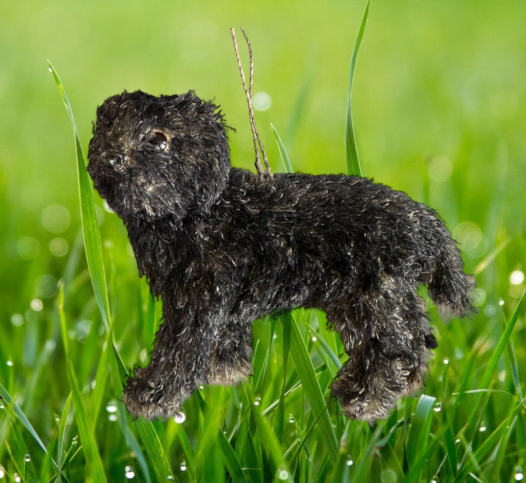 Labradoodle Poodle Dog Ornament - Fabric Soft Lightweight Doll House ...